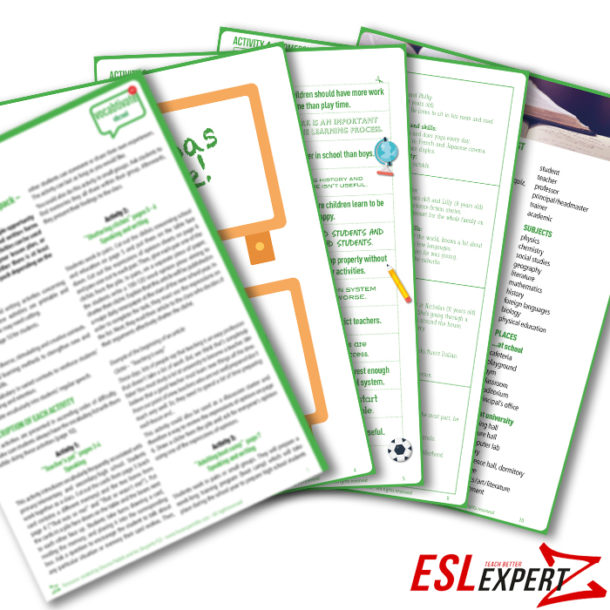 School - 4 activities for Vocab practice - ESL Expertz