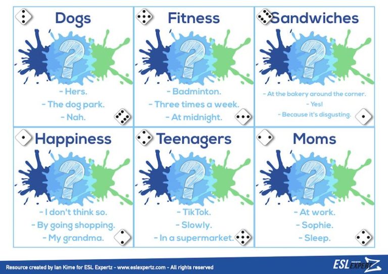 The Riddler - Question Making Game - ESL Expertz