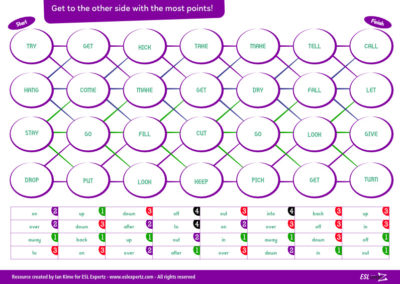Phrasal Verb - Board Game - ESL Expertz