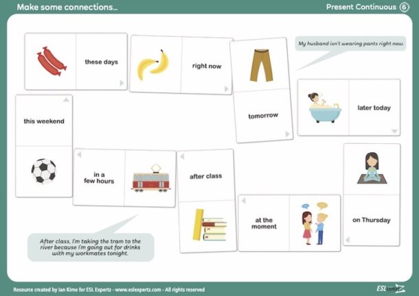 Present Continuous ESL Activities Games Lessons - ESL Expertz