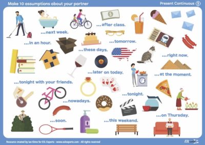 Present Continuous ESL Activities Games Lessons - ESL Expertz