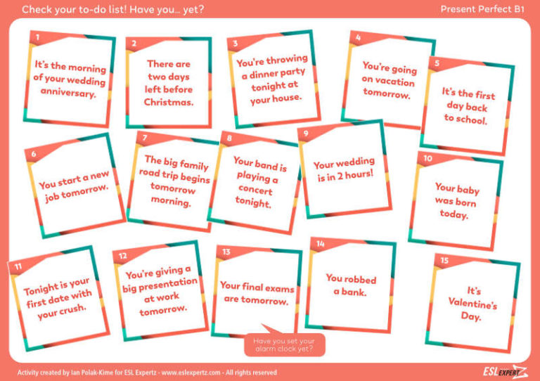 Present Perfect with Yet and Already - ESL Expertz