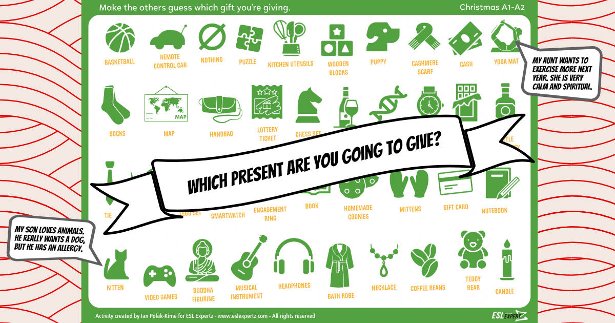 ESL Christmas Gift Game - ESL Expertz