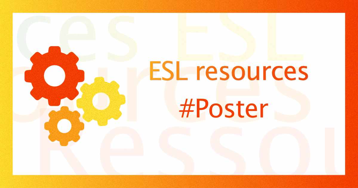 ESL / EFL Vocabulary Poster Resources - ESL Expertz