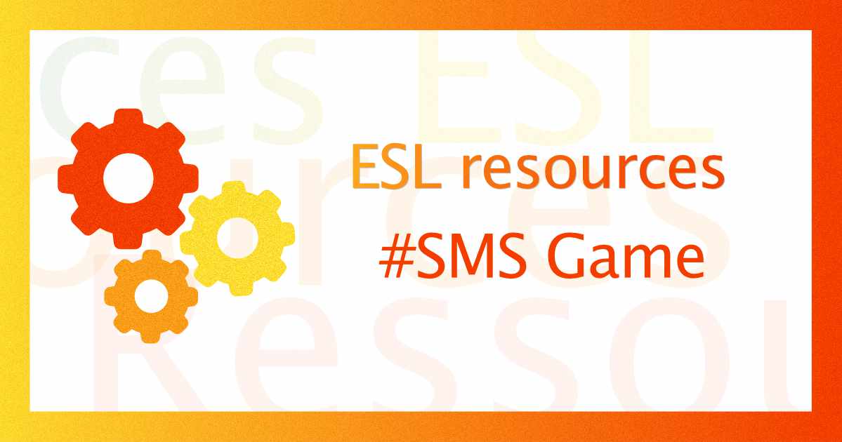 SMS Game Quick ESL Writing Activity - ESL Expertz