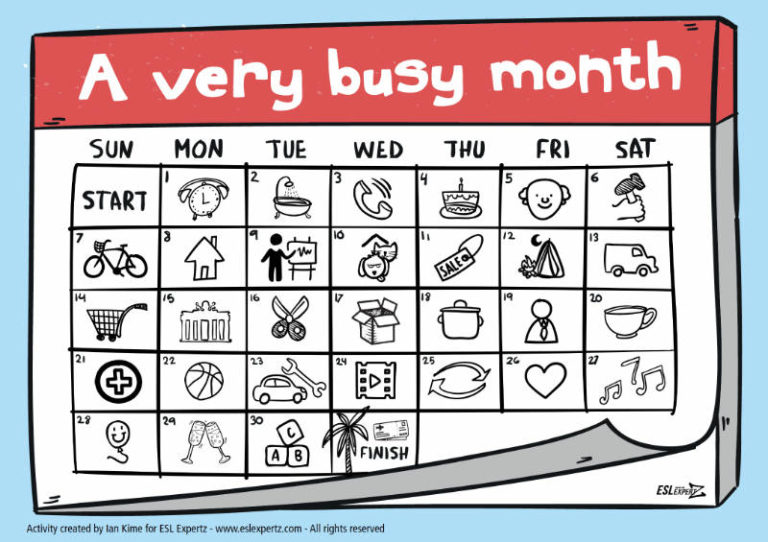 ESL Calendar - Board Game - ESL Expertz