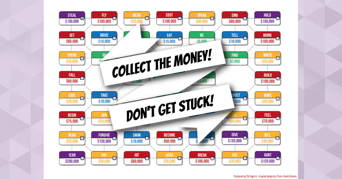 Irregular Verbs - Board Game - ESL Expertz Irregular Verbs - Board Game - ESL Expertz