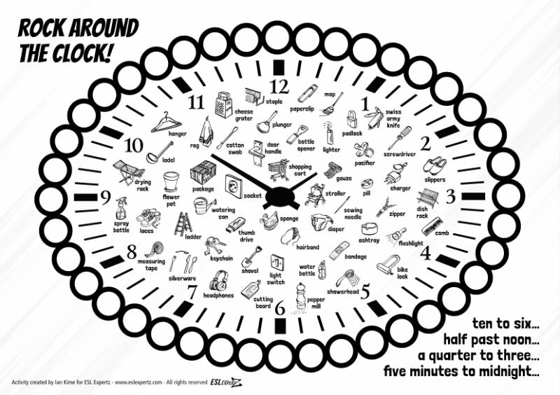 Telling Time In English Board Game ESL Expertz
