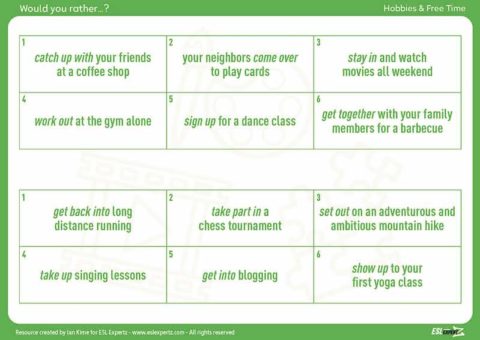 Phrasal Verbs for Hobbies and Free Time - ESL Expertz