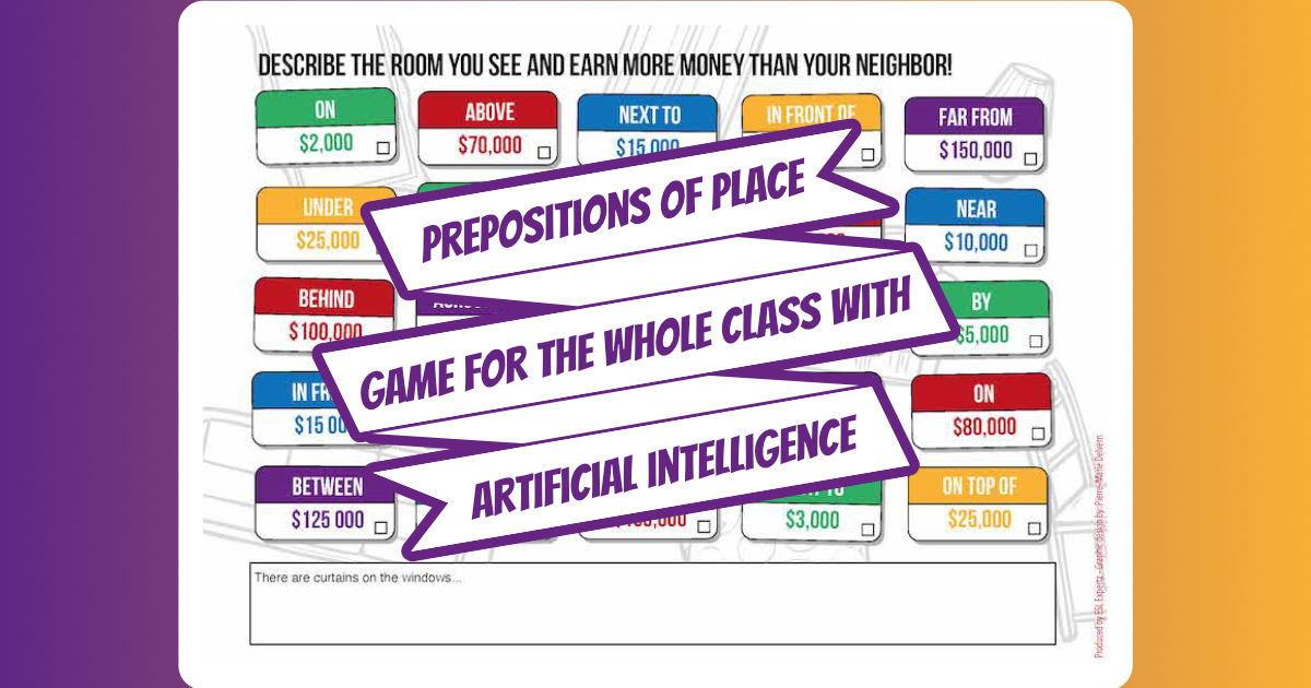 Prepositions of Place Game with Artificial Intelligence - ESL Expertz