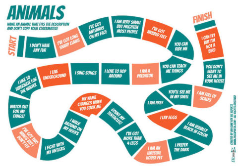 Animals Vocabulary Board Game - ESL Expertz