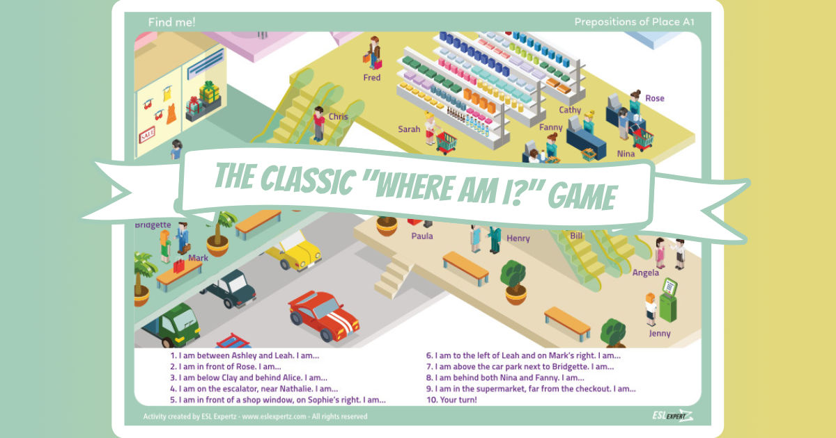 Prepositions of Place for Beginners - ESL Expertz