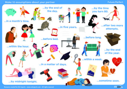 Future Perfect Speaking Activity - ESL Expertz